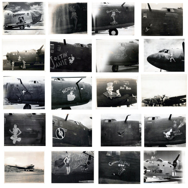 Original U.S. WWII B-17 B-24 Bomber Aircraft Nose Art Photograph Colle – International Military ...