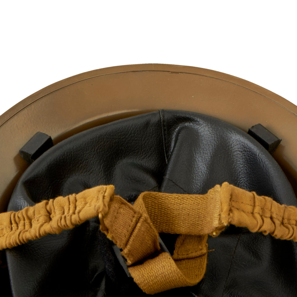 British WWII Mk II Steel Brodie Helmet with Liner and Spring Chinstrap ...