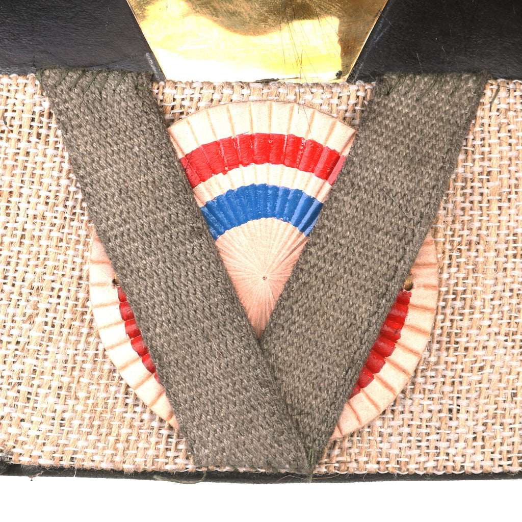 British American Revolutionary War Era Leather Tarleton Cap Helmet wit ...