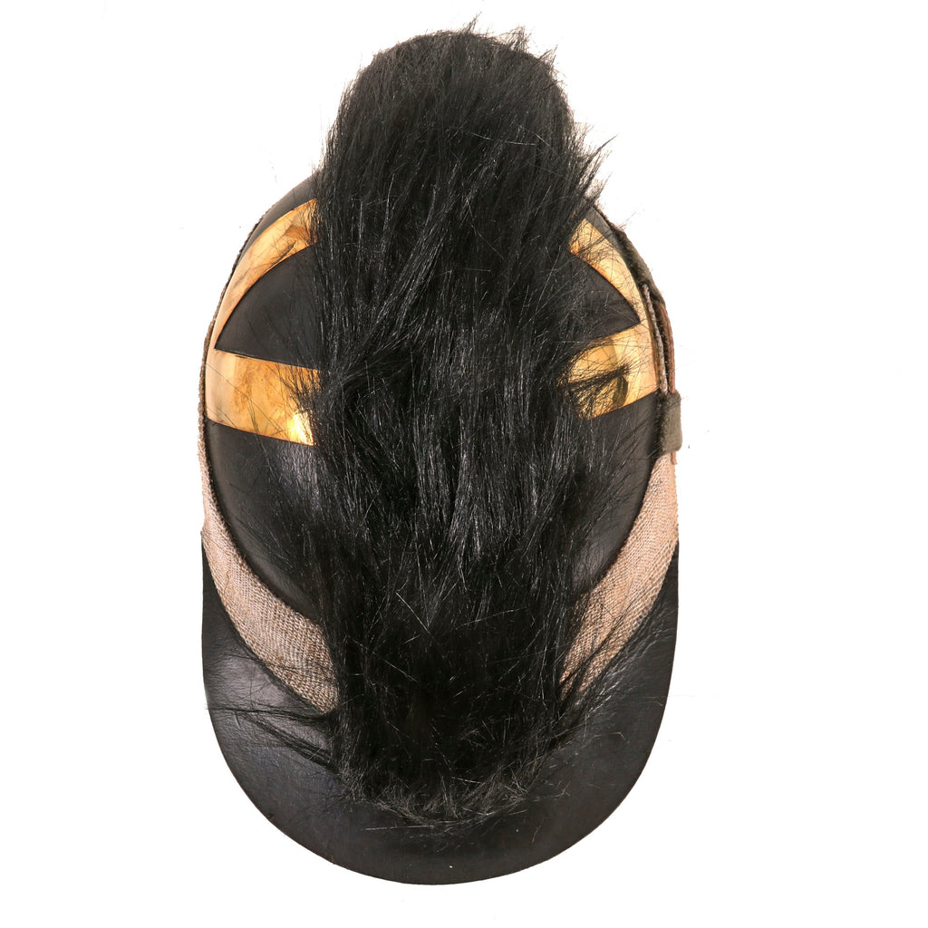 British American Revolutionary War Era Leather Tarleton Cap Helmet wit ...