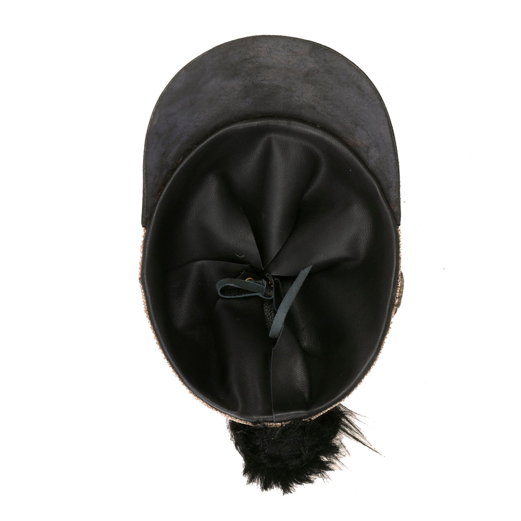 British American Revolutionary War Era Leather Tarleton Cap Helmet wit ...