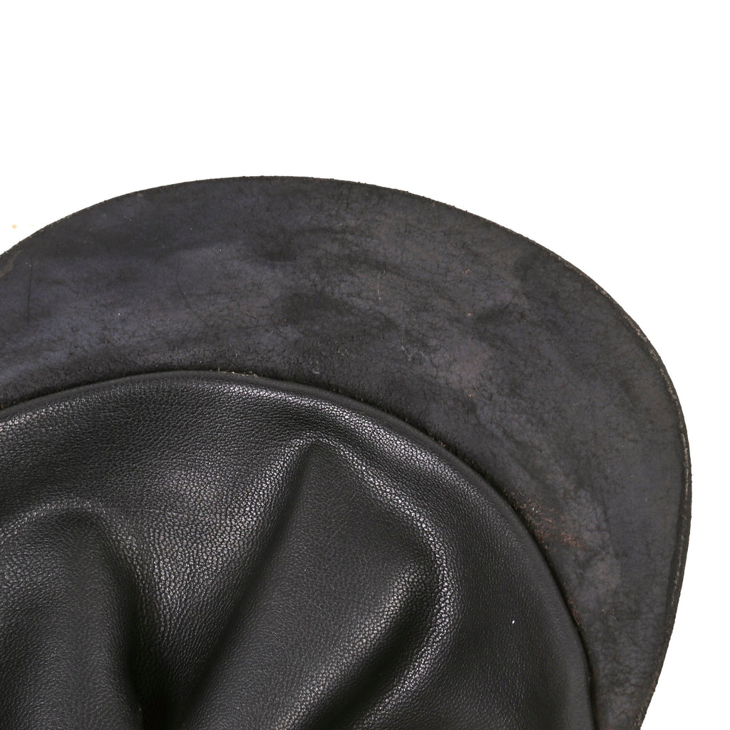 British American Revolutionary War Era Leather Tarleton Cap Helmet wit ...