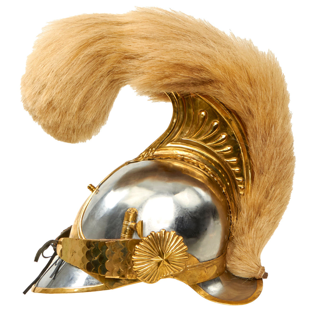 Napoleonic First French Empire Era Carabinier Officer Helmet with Whit ...