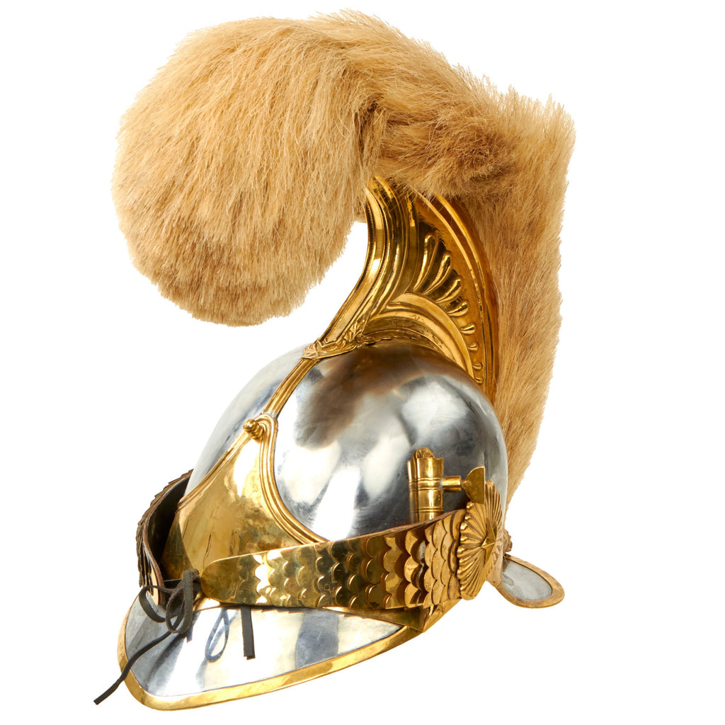 Napoleonic First French Empire Era Carabinier Officer Helmet with Whit ...