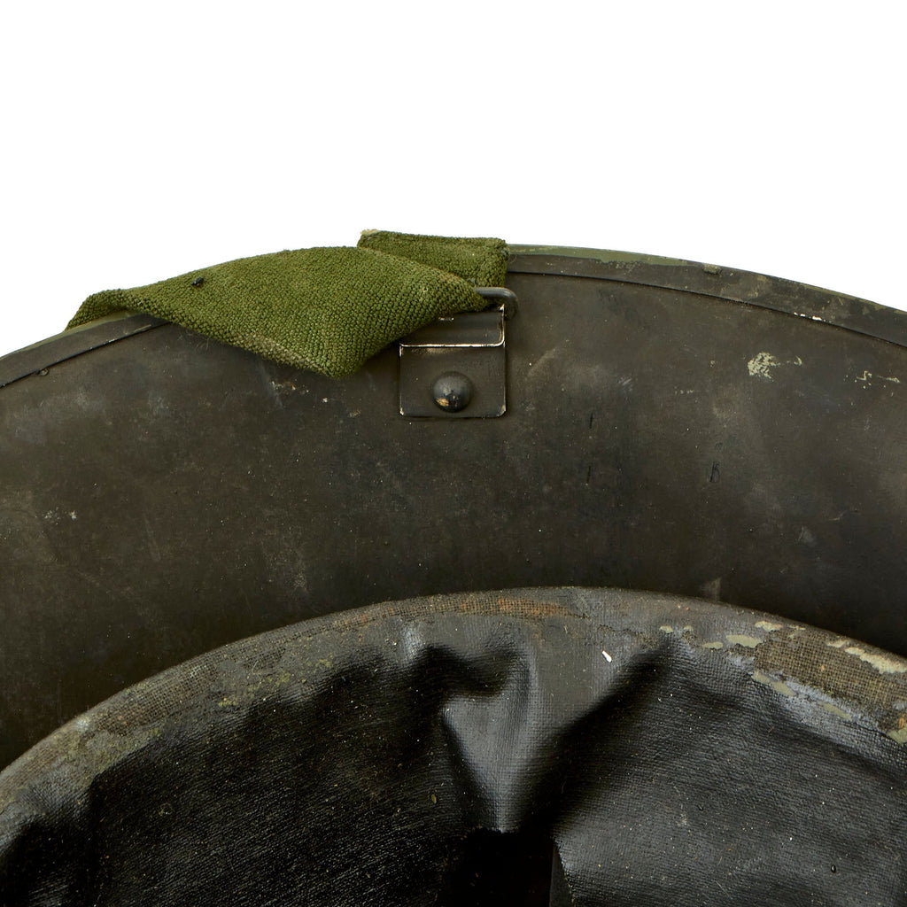 Original British P-1944 Turtle MK IV Steel Helmet with Liner & Chinstr ...