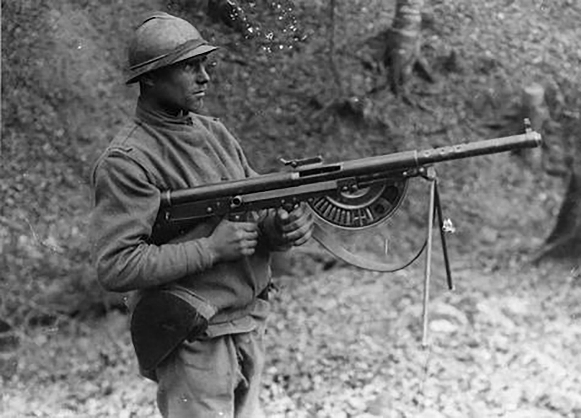 Original French WWI Fusil-Mitrailleur Modèle 1915 CSRG Chauchat Displa ...