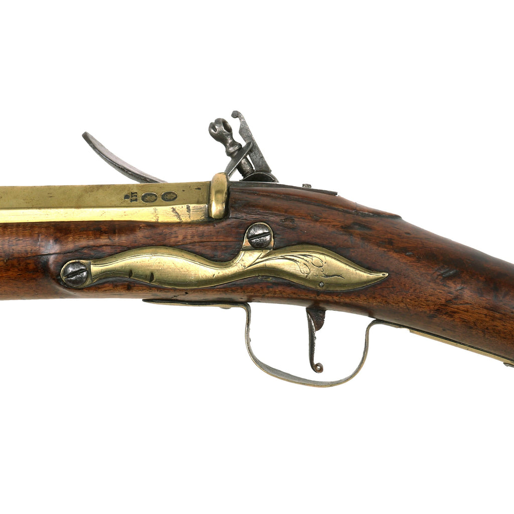 Original British 1708 Dated Queen Anne Brass Barrel Naval Flintlock Bl ...