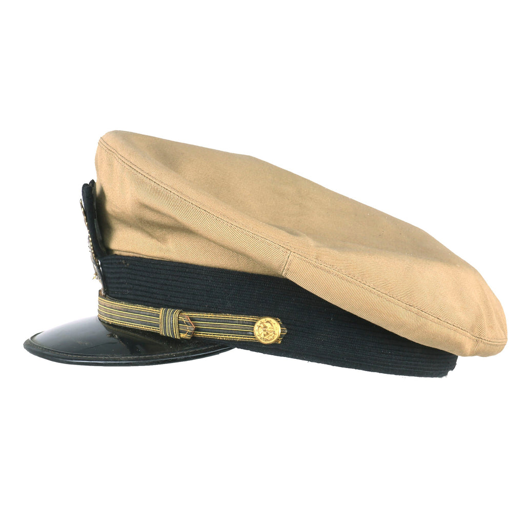 Original U.S. WWII Named Coast Guard Officer Visor Hat - Lieutenant ...