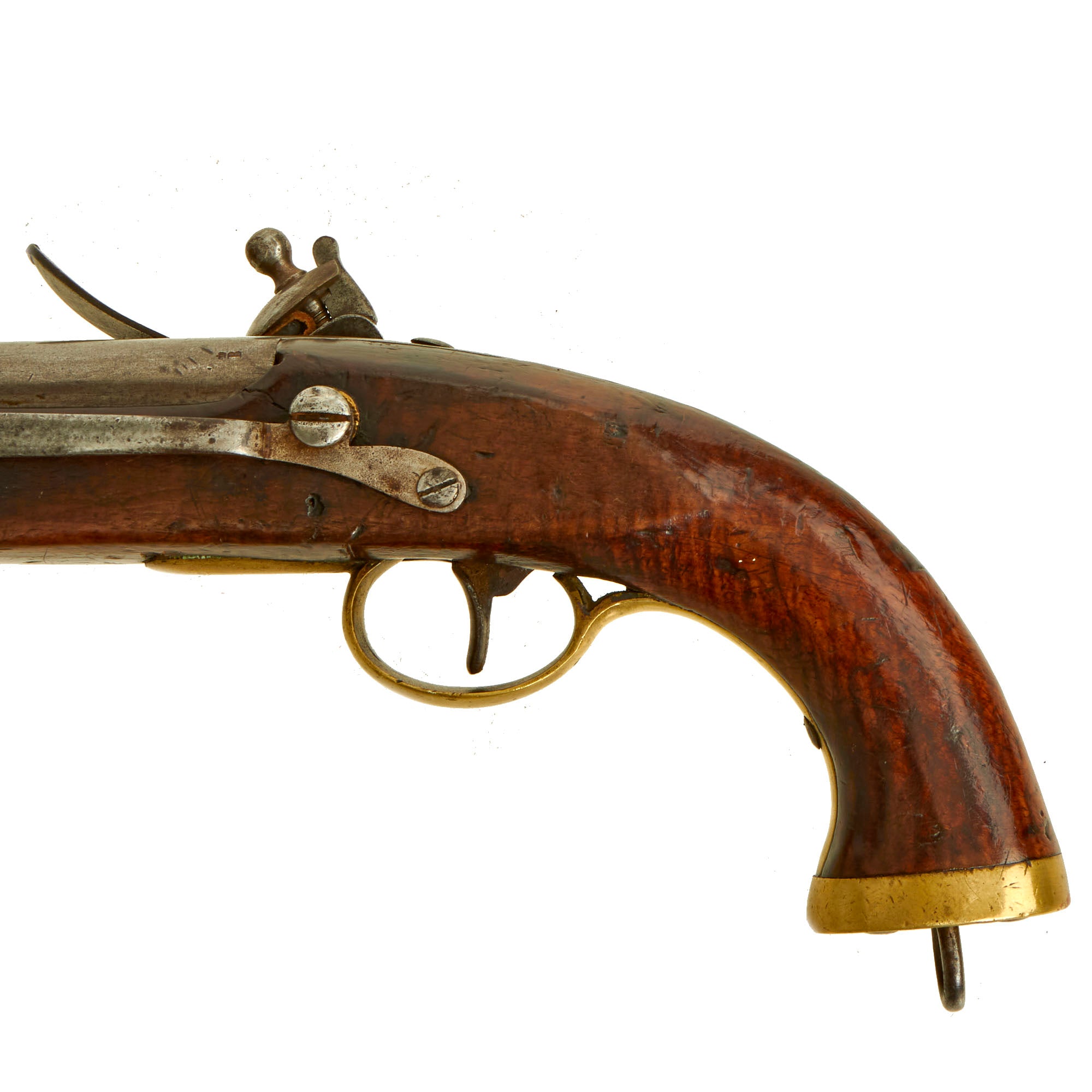 Original Dutch Napoleonic Flintlock Naval Pistol marked to Ship Willem ...
