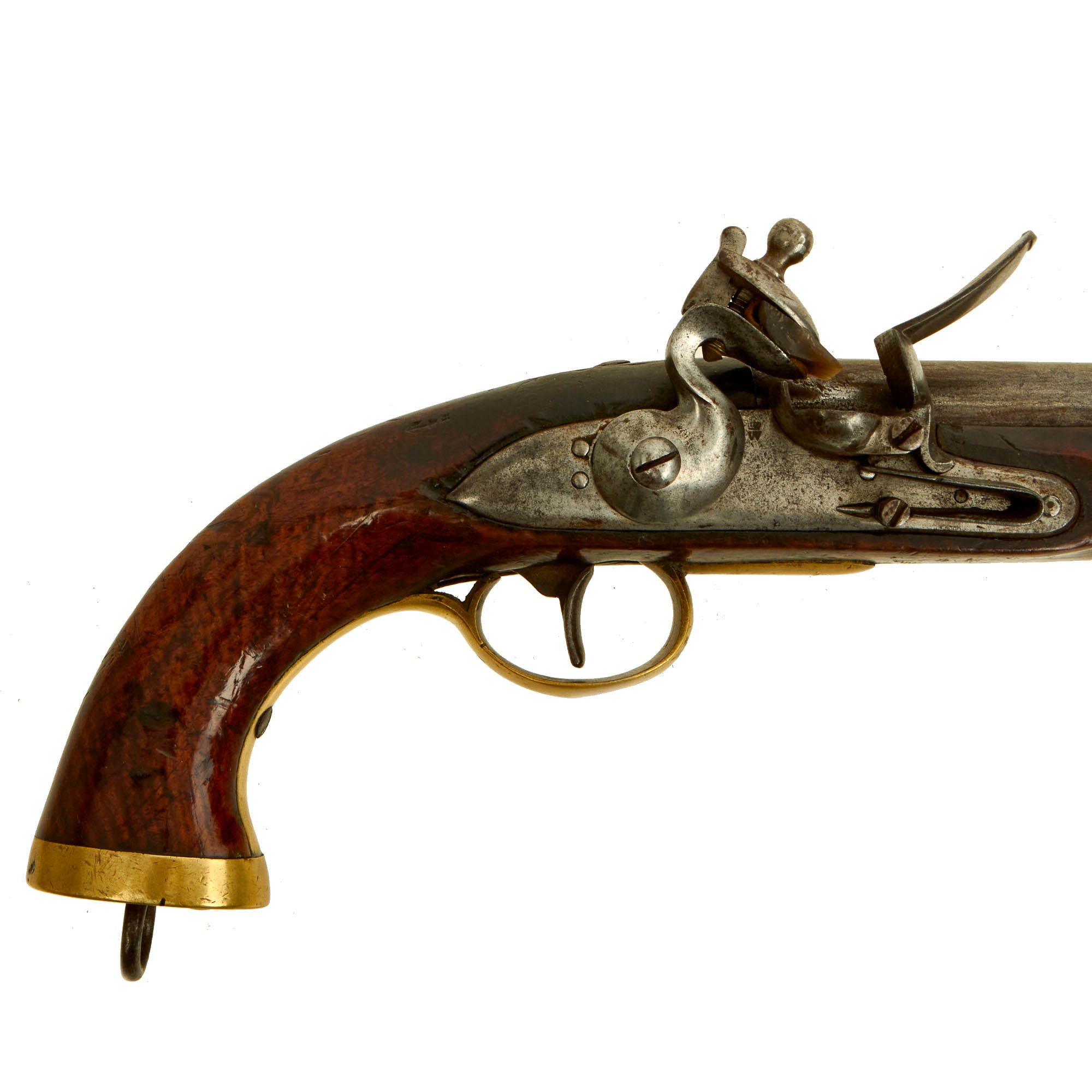 Original Dutch Napoleonic Flintlock Naval Pistol marked to Ship Willem ...