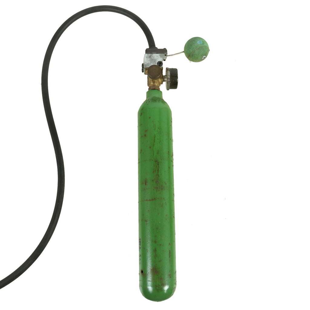 Original U.S. WWII Army Air Forces Bailout Breathing Oxygen Bottle wit ...