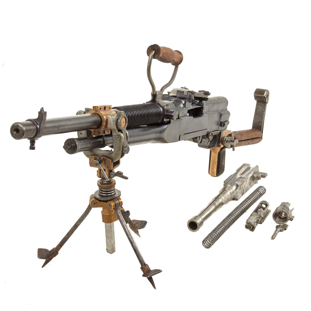 Original British WWI Hotchkiss .303 Portative Demilled Receiver Displa ...
