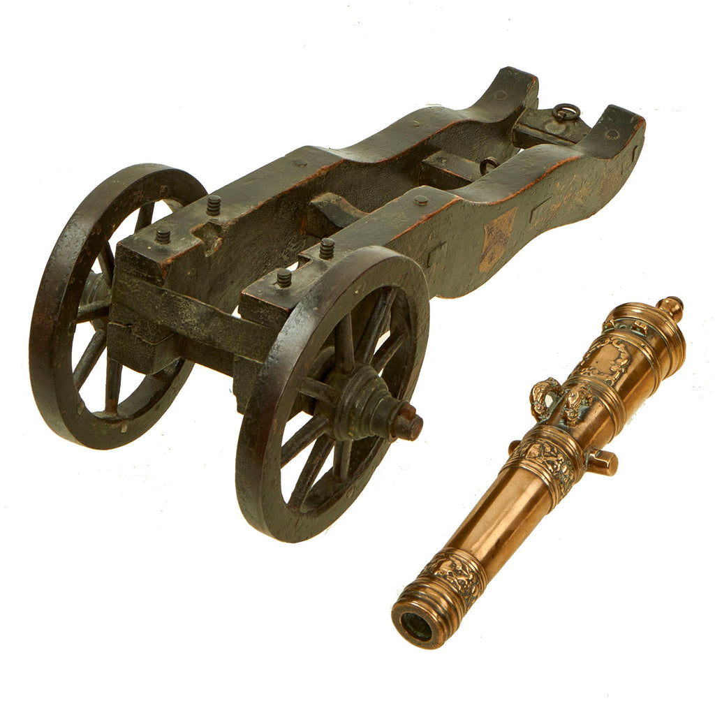 Original Exquisite 17th century Dutch Bronze Signal Cannon on Ornately ...