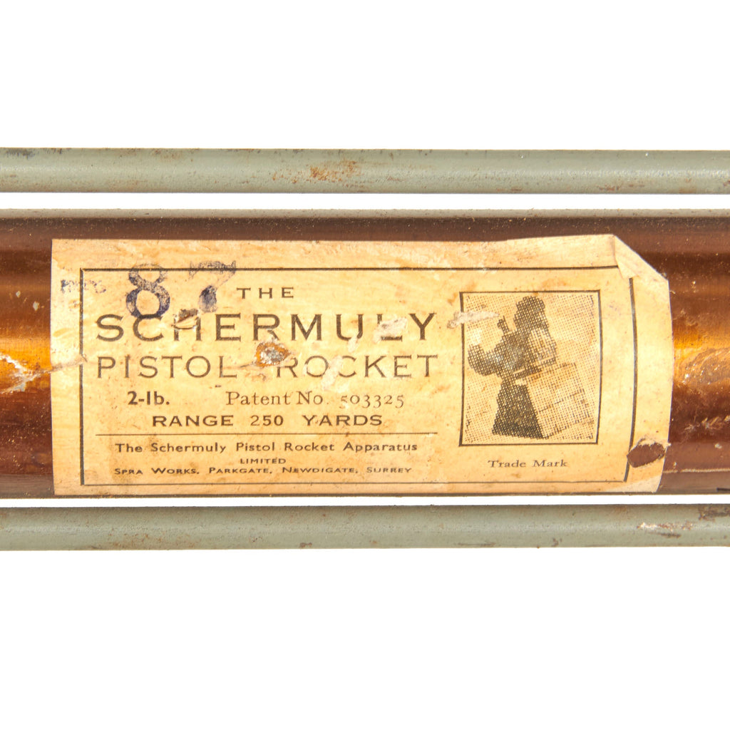 Original British Pre-WWII Schermuly Pistol Rocket Apparatus Rescue Lin ...