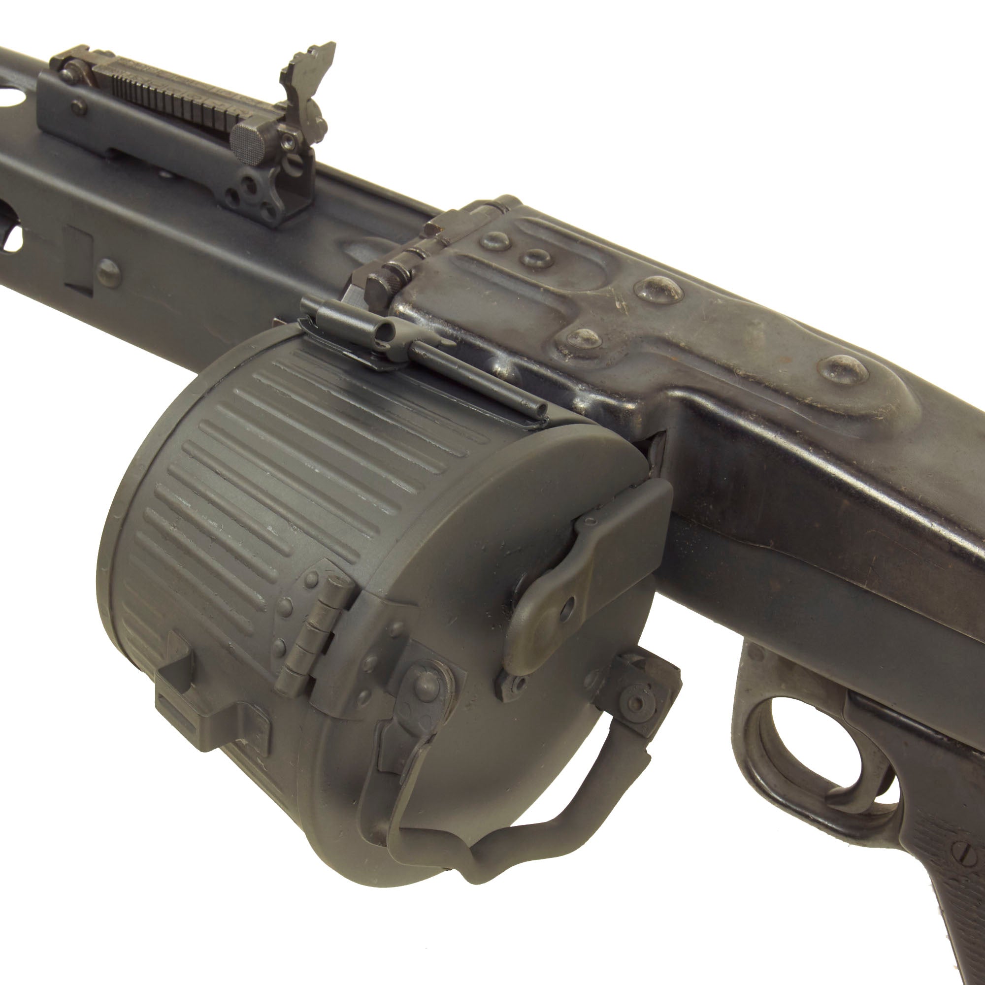 Original German WWII MG 42 Display Machine Gun with Basket Belt Carrie ...