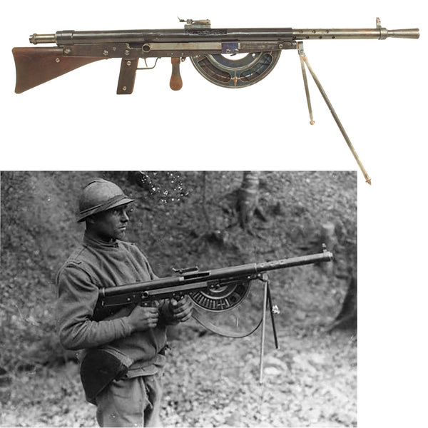 Original French WWI Fusil-Mitrailleur Modèle 1915 CSRG Chauchat Displa ...