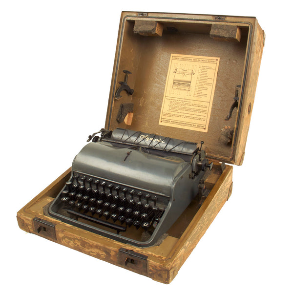 Original German WWII Rare SS Typewriter by Olympia Serial 514801 with ...