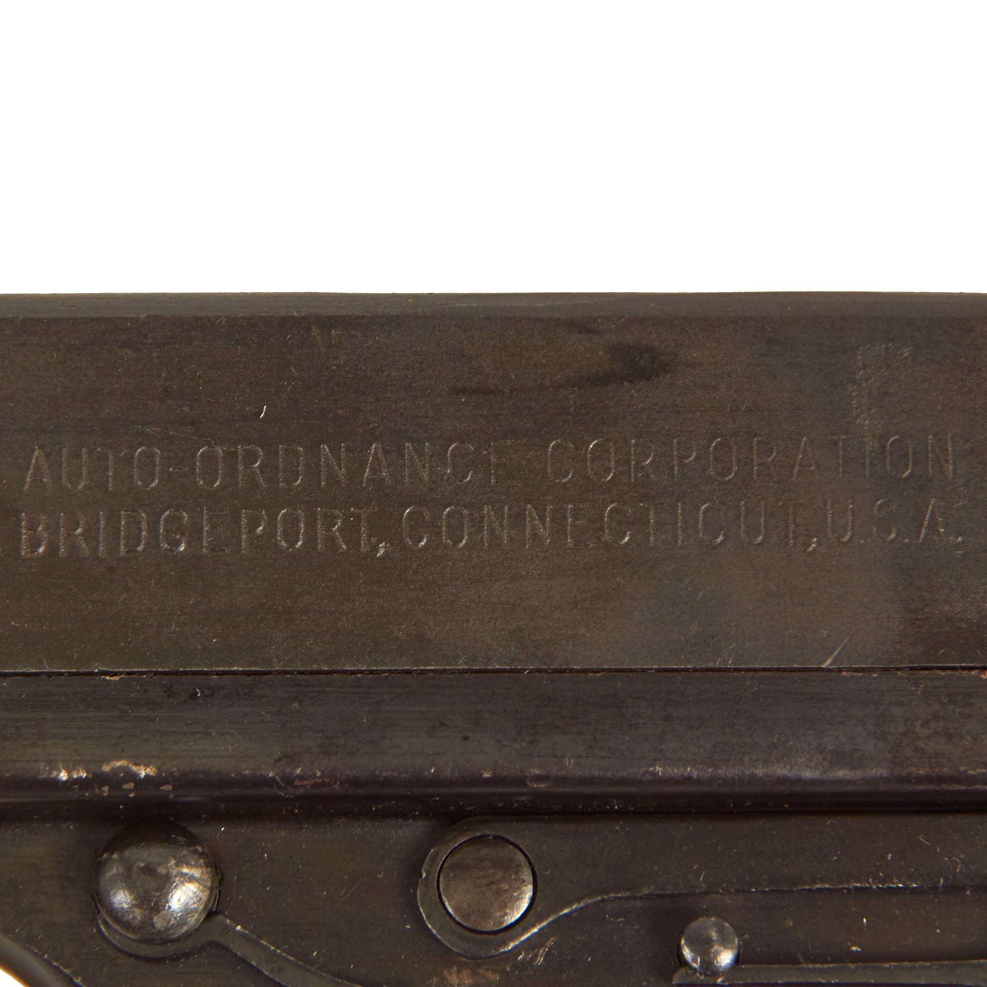 Original U.S. WWII British Issue Thompson M1928A1 Display Submachine G ...