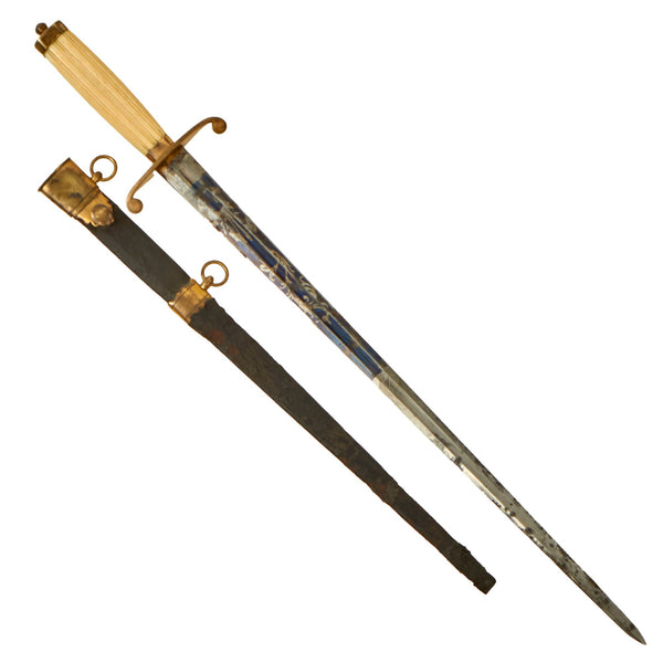 Original British Napoleonic Midshipman Dirk Engraved to Admiral Sir He ...