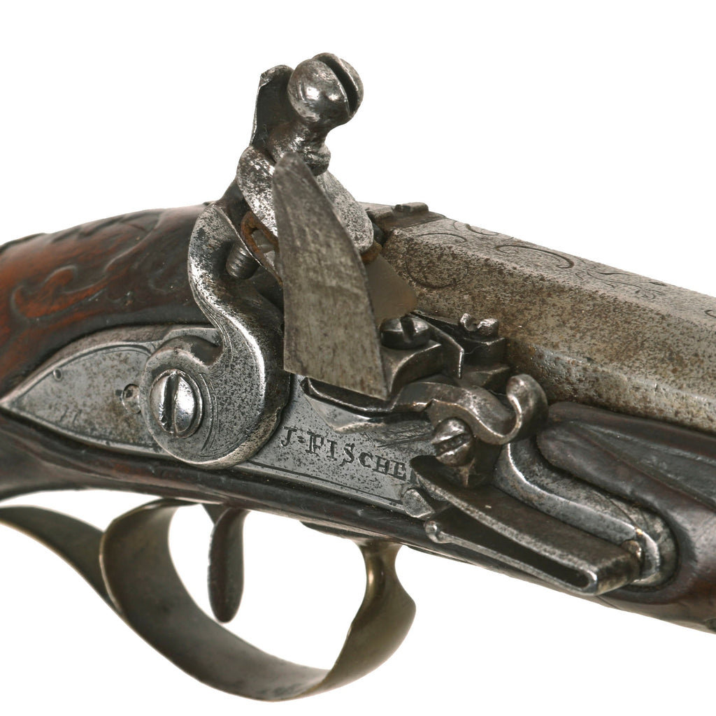 Original Austrian 18th Century Flintlock Pistol by Johann Fischer of L ...