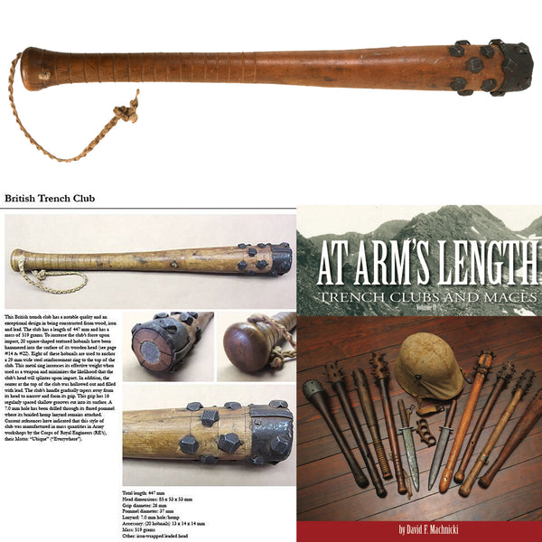 Original British WWI Corps of Royal Engineers Hobnailed Trench Club as ...