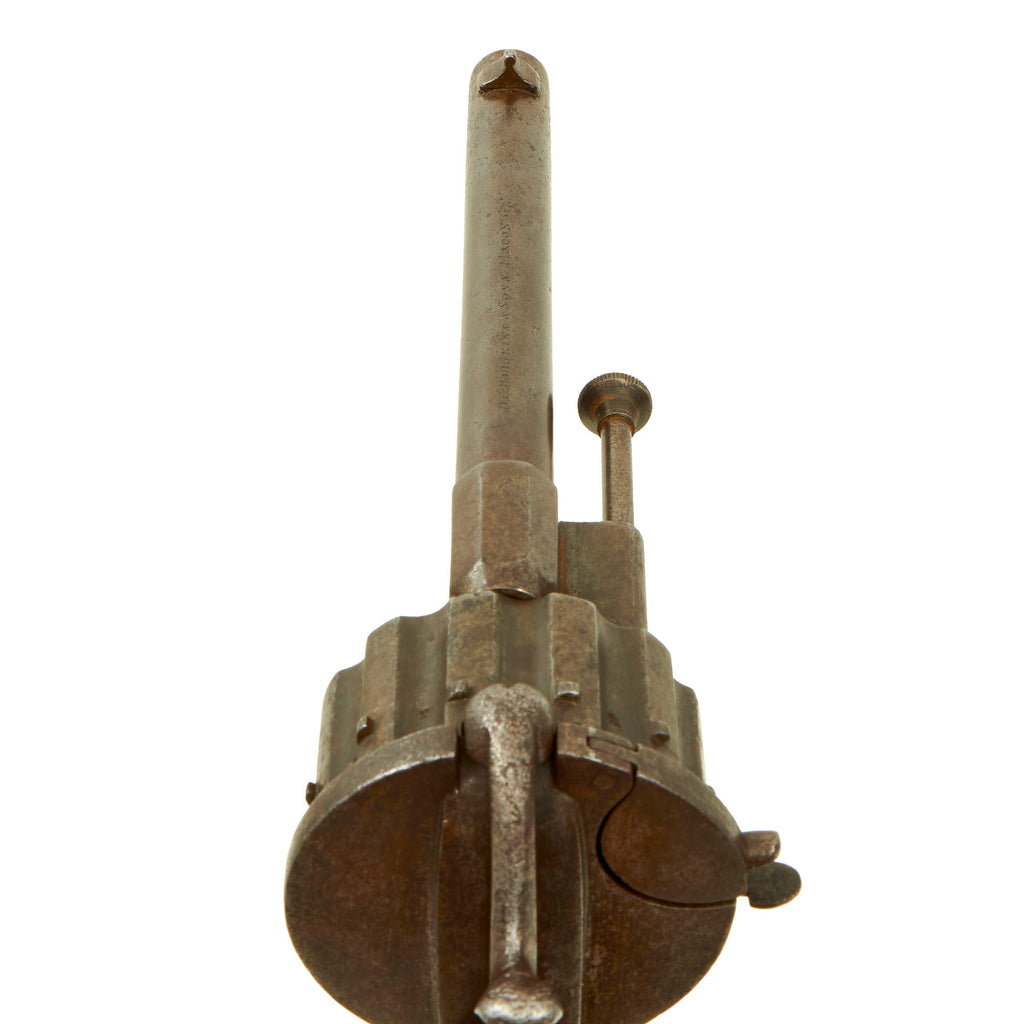 Original U.S. Civil War Era British 9mm Pinfire 12 Round Cylinder Revo ...