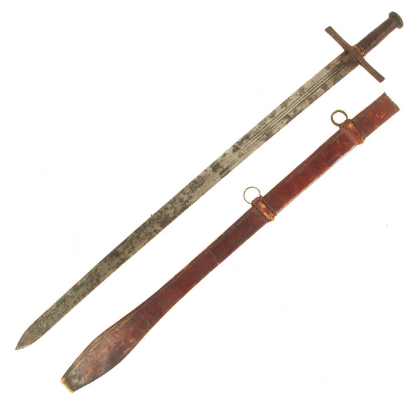 Original Victorian Sudanese Mahdi Dervish Kaskara Broadsword with Euro ...