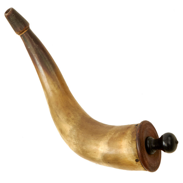 Original U.S. Revolutionary War Era Powder Priming Horn Inscribed “Ind ...