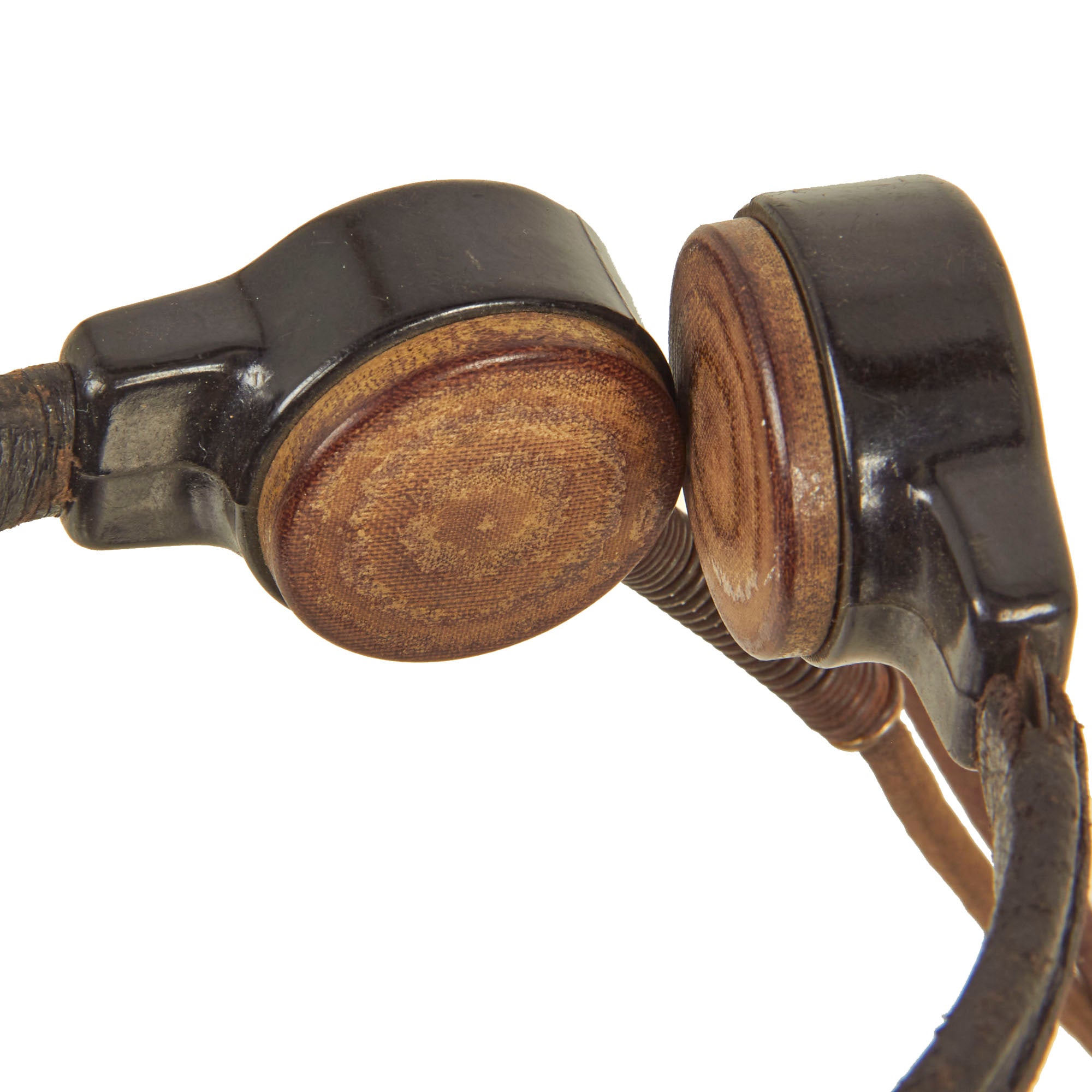 Original German WWII Panzer Armored Vehicle Model B Headset with Throa ...