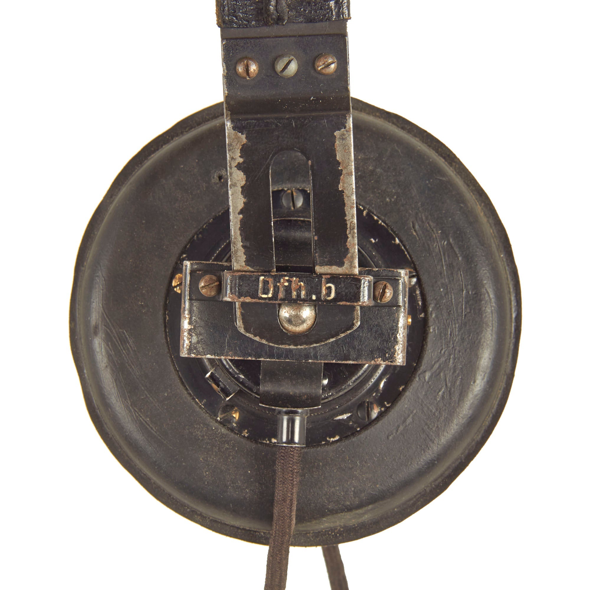 Original German WWII Panzer Armored Vehicle Model B Headset with Throa ...