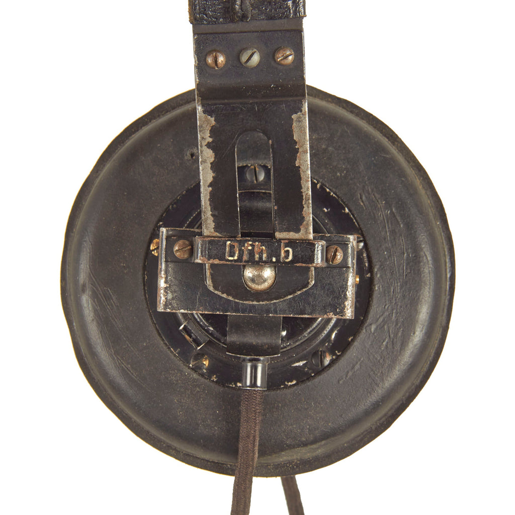 Original German WWII Panzer Armored Vehicle Model B Headset with Throa ...
