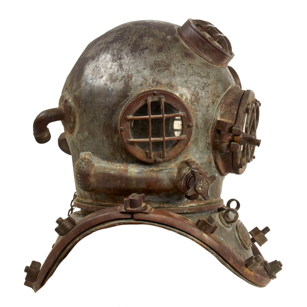 Original WWII U.S. Navy Mark V Diving Helmet by A. Schrader's Son Inc ...