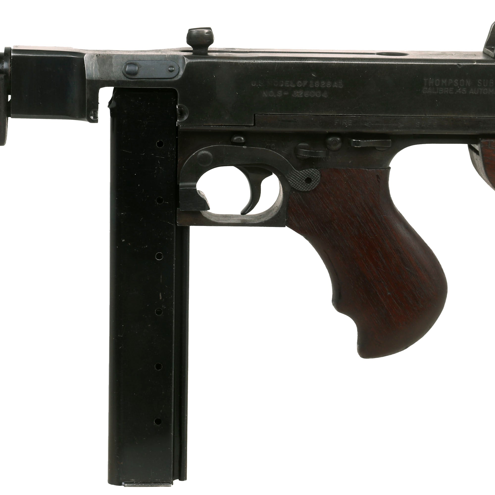 Original U.S. WWII Thompson M1928A1 Display Submachine Gun Serial NO.S ...