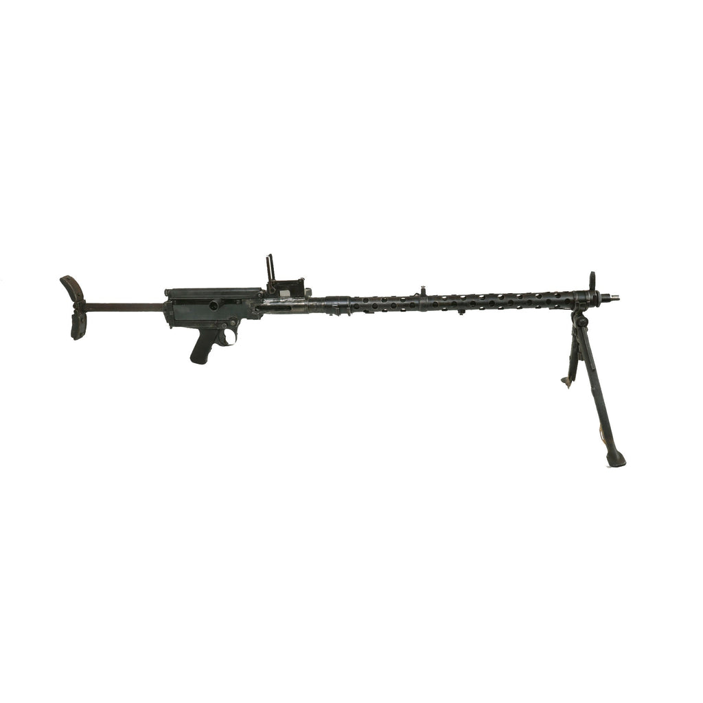 Original German WWII MG 13 Display Light Machine Gun with Rare Brass M ...