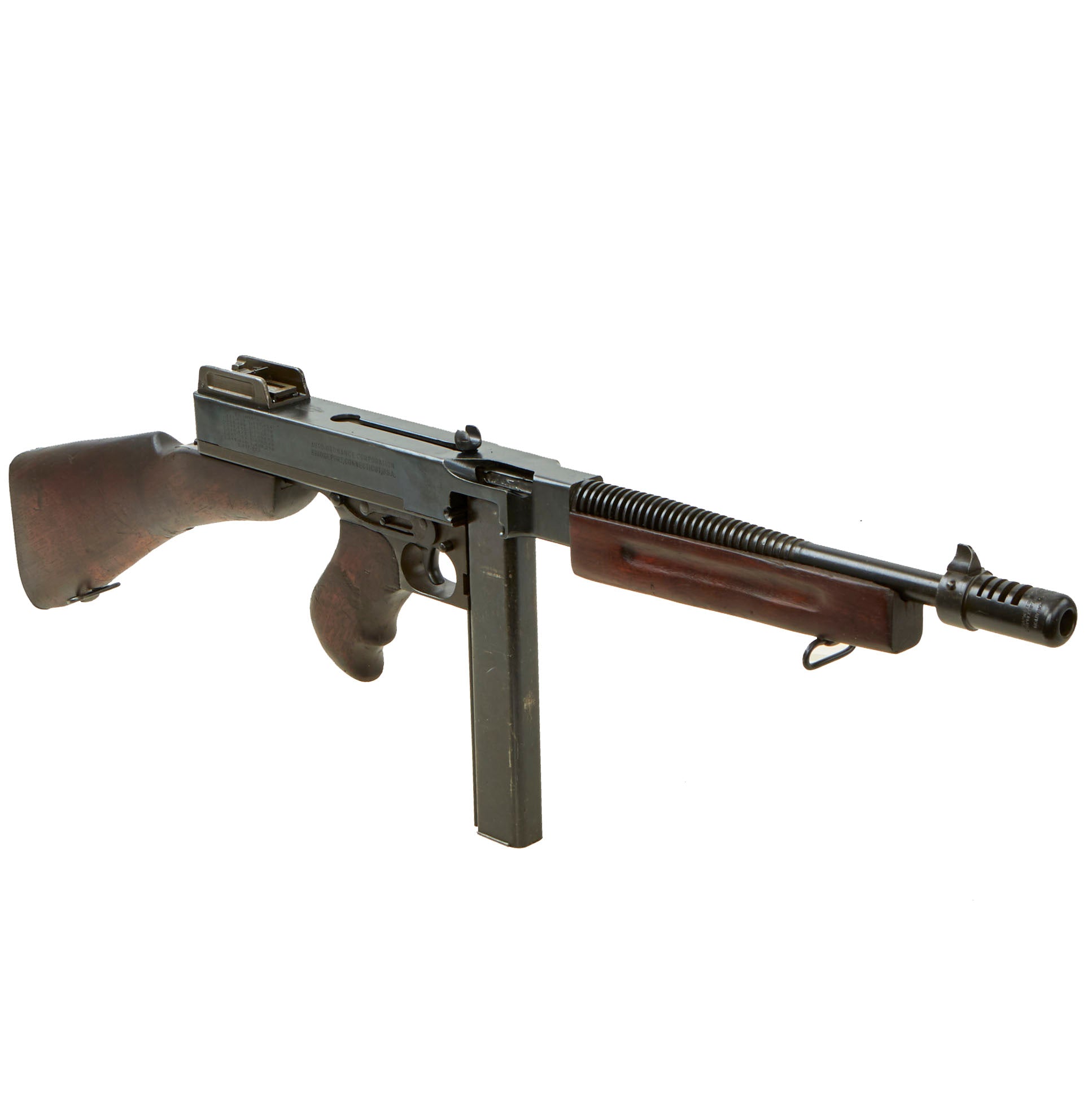 Original U.S. WWII Thompson M1928A1 Display Submachine Gun Serial NO.S ...