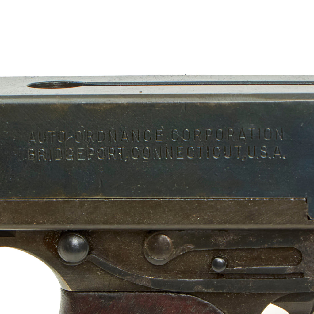 Original U.S. WWII Thompson M1928A1 Display Submachine Gun Serial NO.S ...