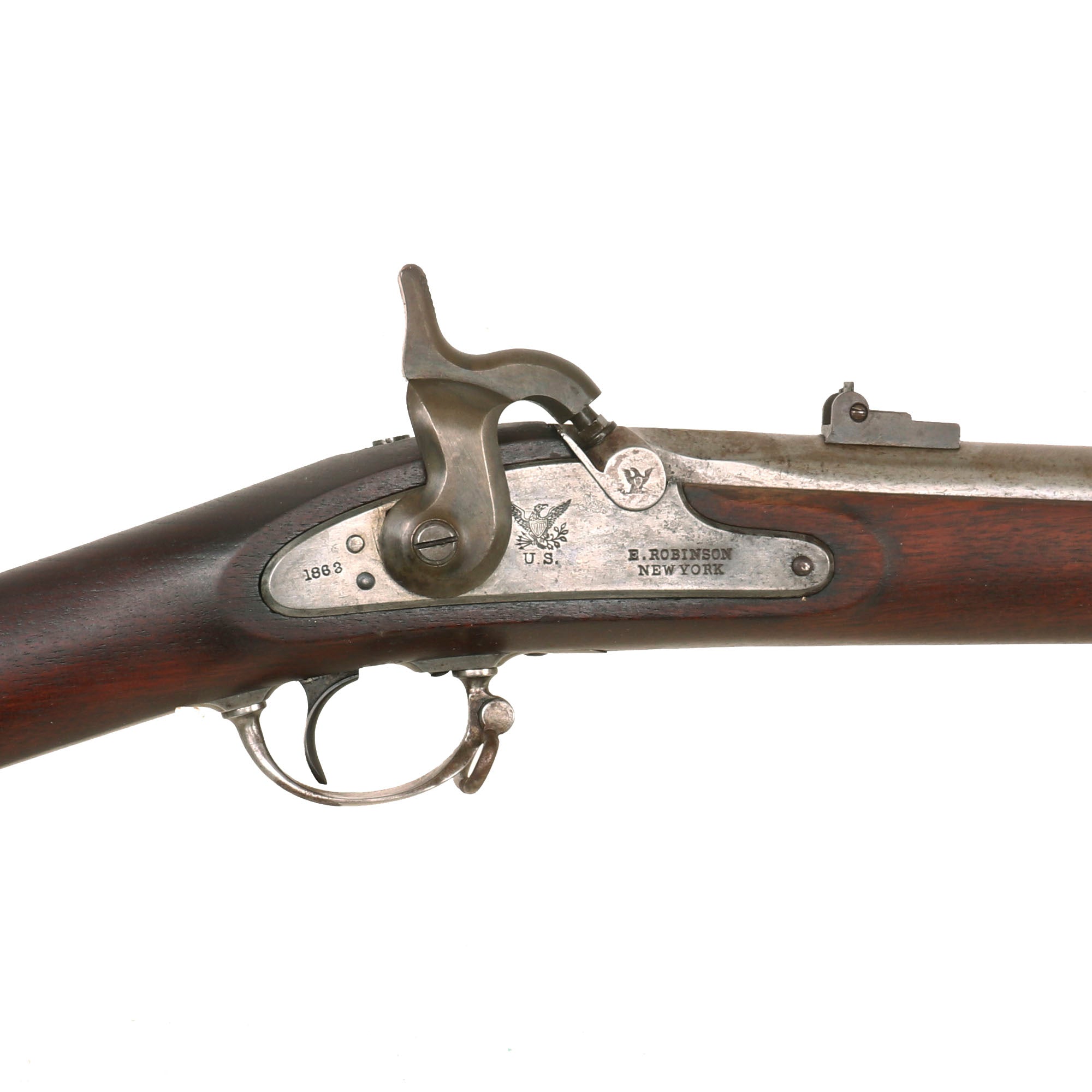 Original Excellent U.S. Civil War Springfield Model 1863 Contract Rifl ...