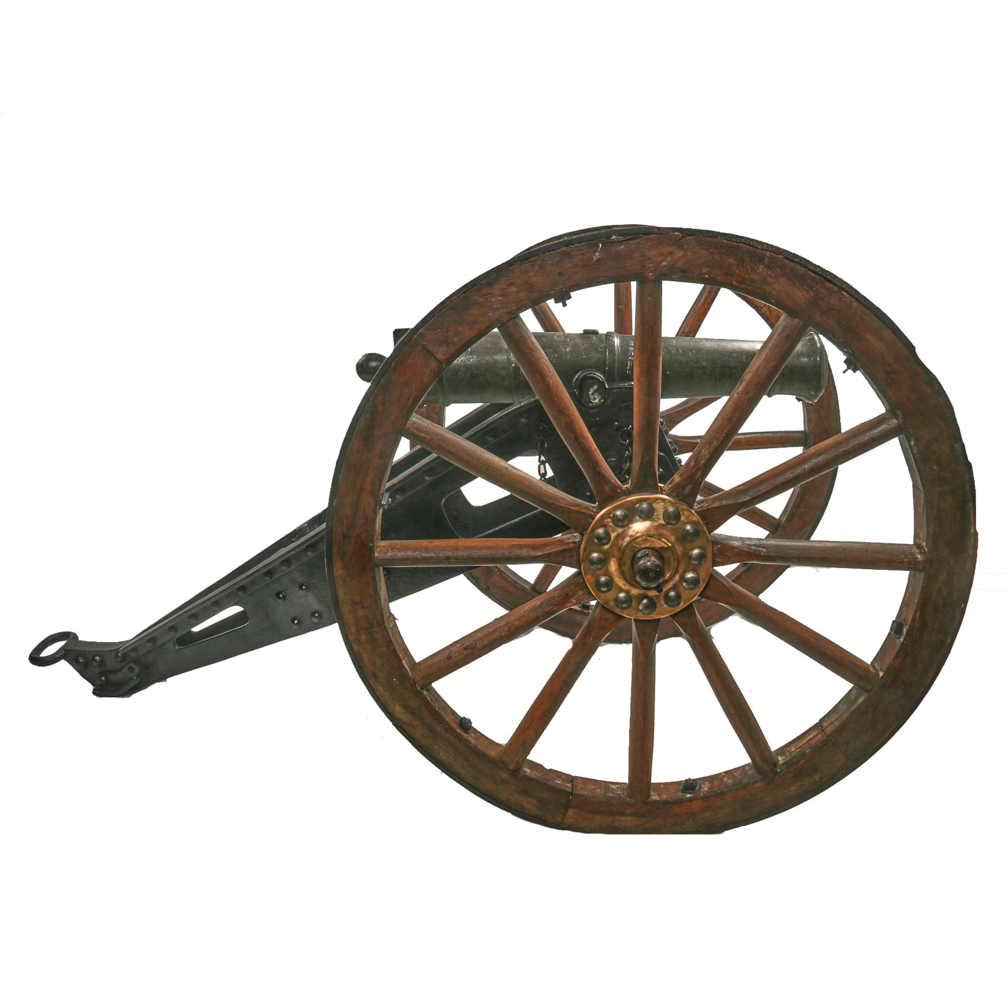 Original British Early 19th Century Bronze 1-Pounder Falconet Cannon w ...
