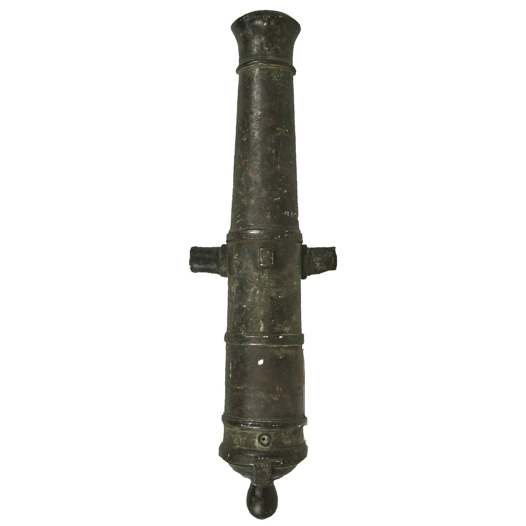 Original British Early 19th Century Bronze 1-Pounder Falconet Cannon w ...