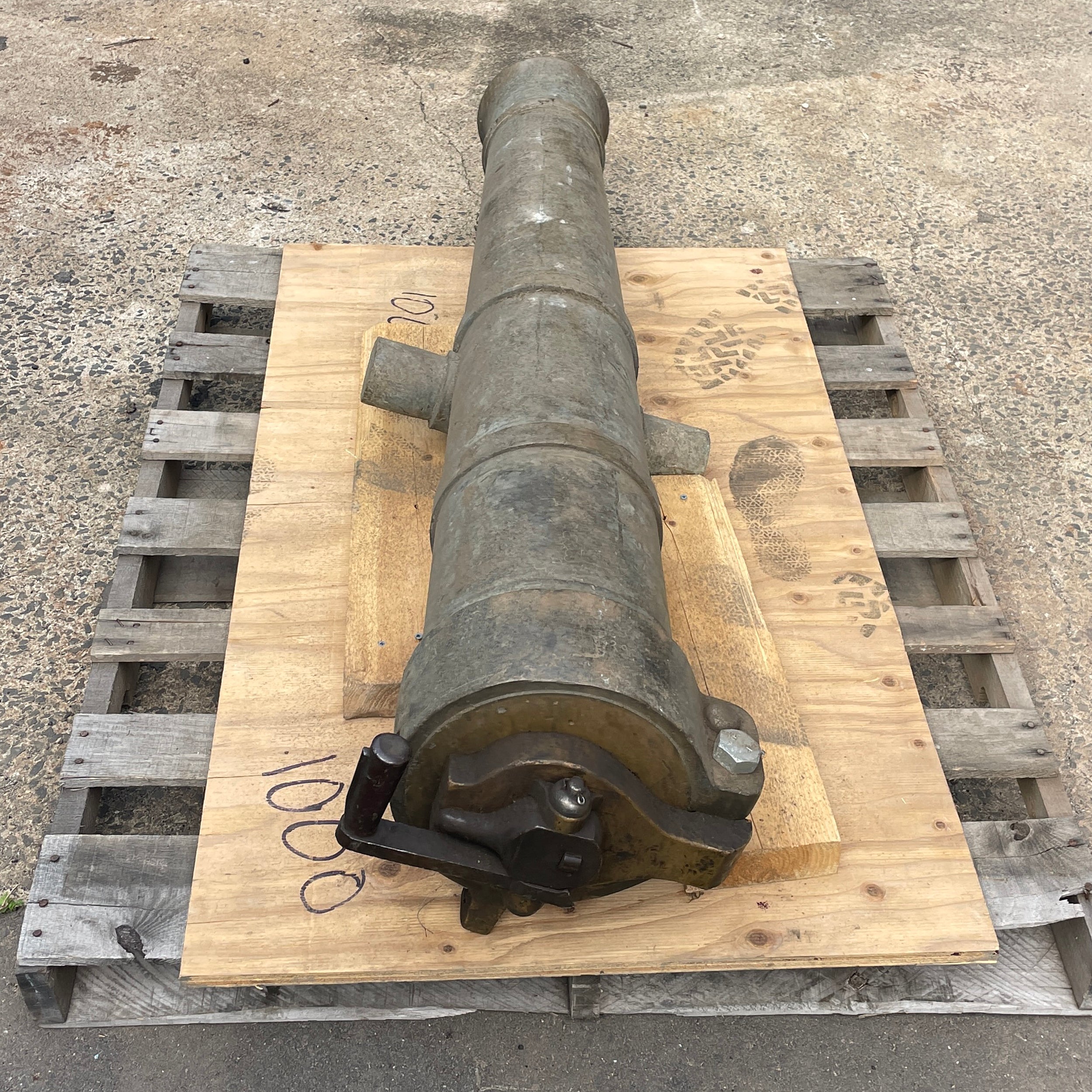 Original British 18th Century Bronze 6-Pounder Cannon Converted to Pat – International Military ...