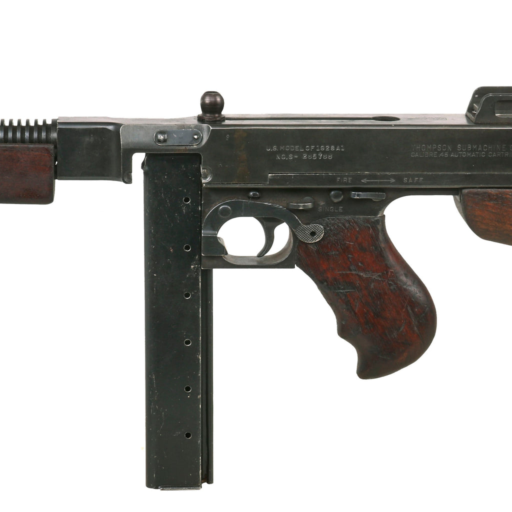 Original U.S. WWII Thompson M1928A1 Display Submachine Gun Serial NO.S ...