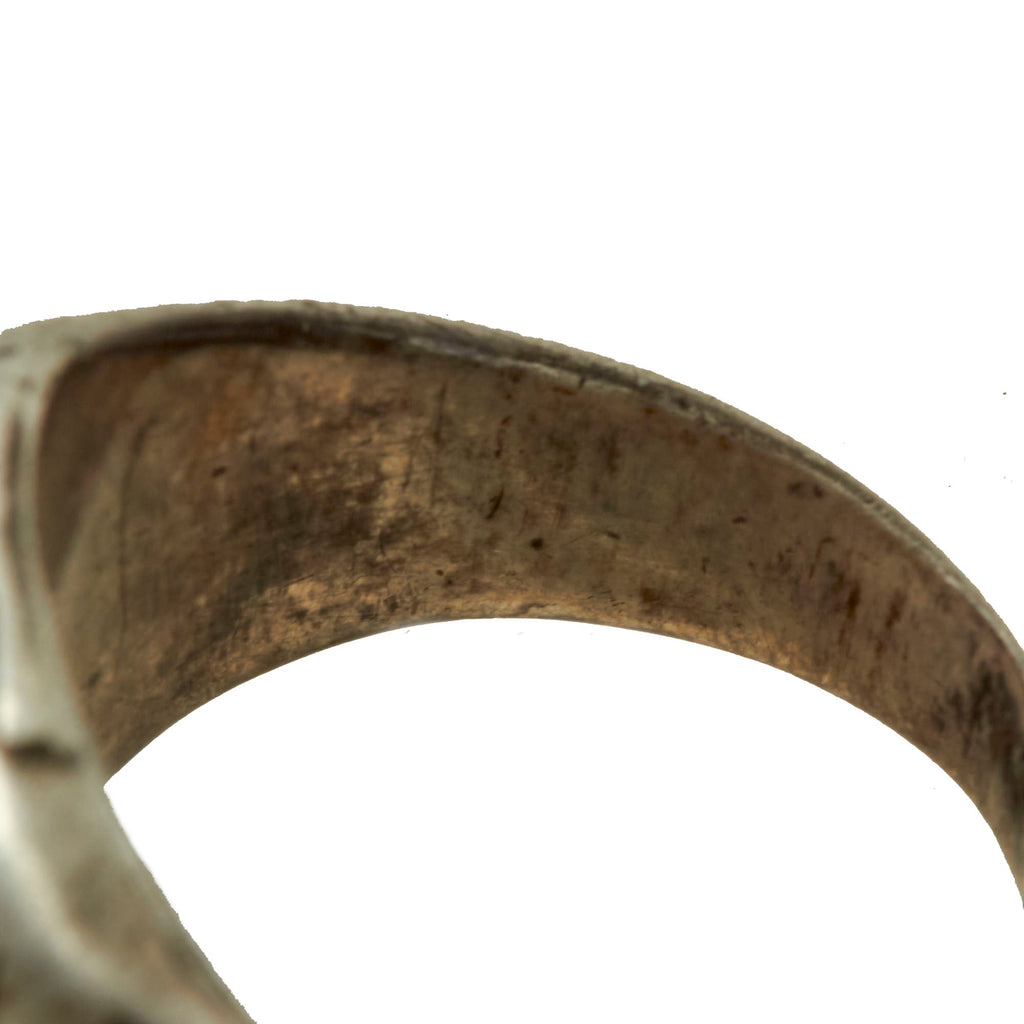 Original German WWII SS Private Purchase Double Sig Rune Ring - Schutz ...