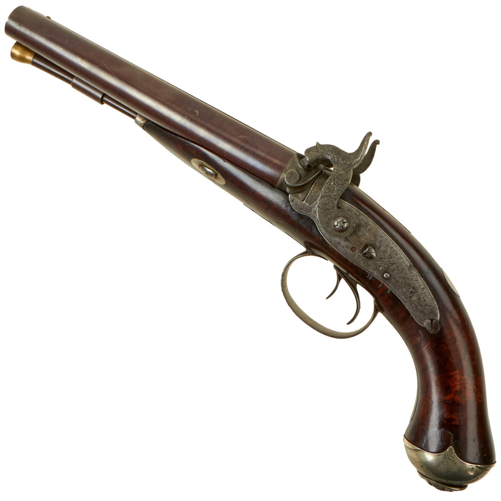 Original Victorian 15 Bore Double Barrel Howdah Percussion Pistol by J ...