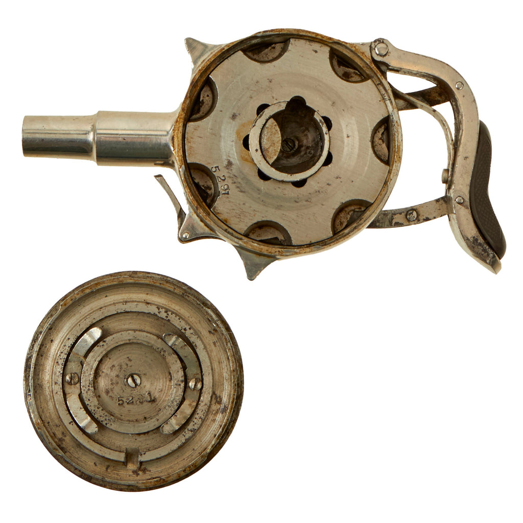 Original U.S. Antique Nickel-plated THE PROTECTOR Chicago Palm Pistol ...