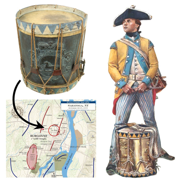 Original American Revolutionary War Field Drum of the Brunswick Infant ...