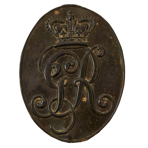 Original British Napoleonic Stovepipe Shako Cap Plate Found on Island ...