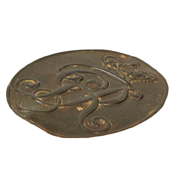 Original British Napoleonic Stovepipe Shako Cap Plate Found on Island ...