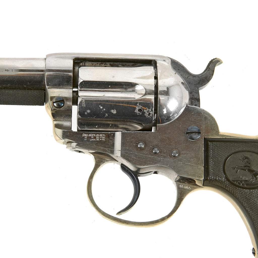 Original U.S. Colt Nickel Plated M1877 .41cal Thunderer 3 ½" Barrel Re ...