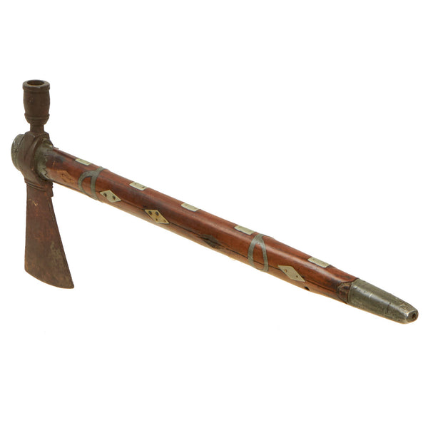 Original 18th Century Native American Smoking Pipe Tomahawk with Pewte ...