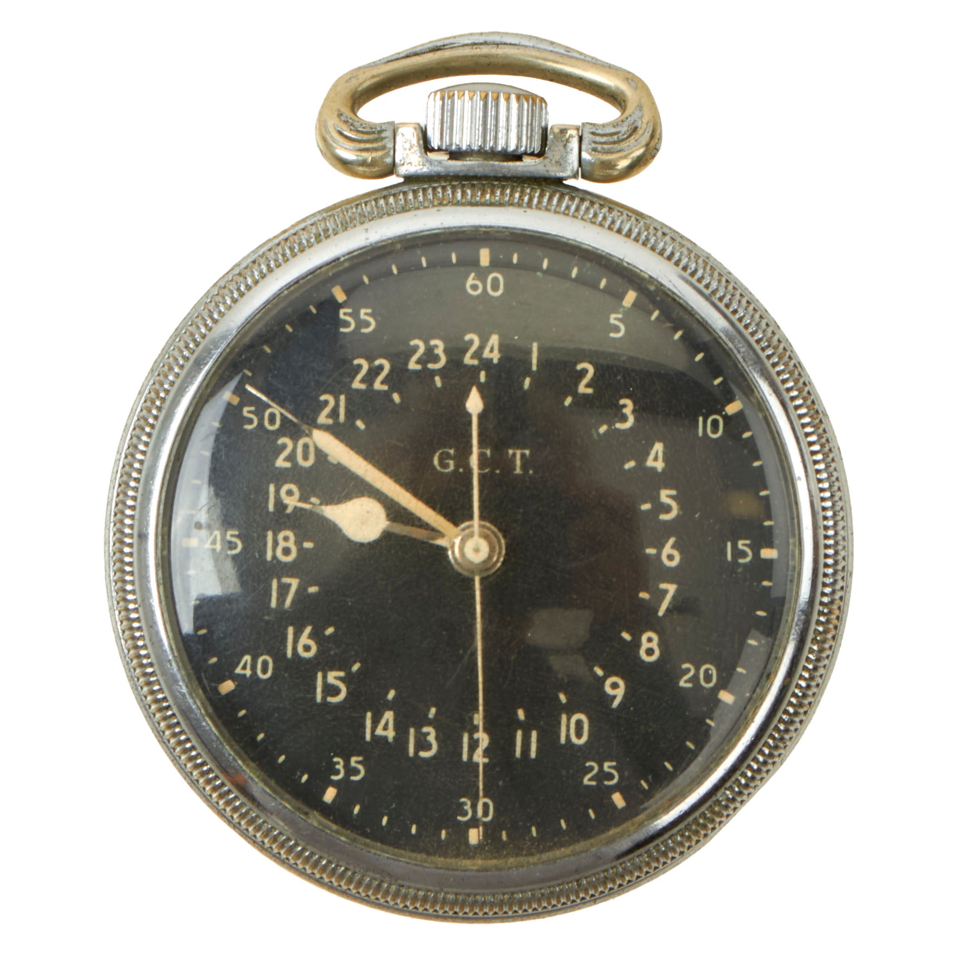 Original WWII USAAF 1942 Hamilton AN5740 G.C.T Navigator Pocket Watch ...